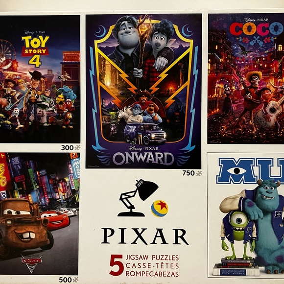 Disney | Other | Disney Pixar 5 Puzzles In One Toy Story Cars Monsters University Coco | Poshmark